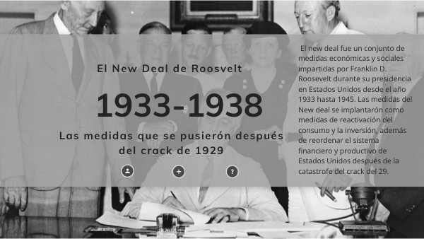 El New Deal de Roosvelt