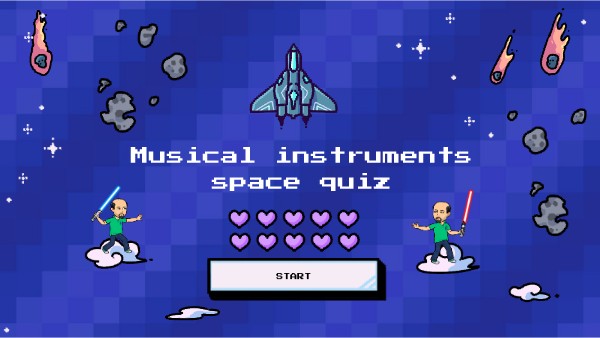 2º - Musical Instruments space quiz