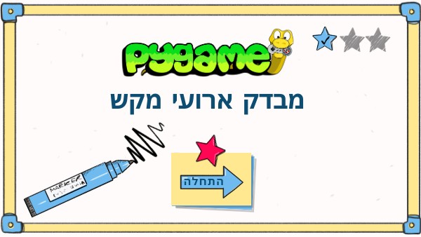 pygame - ארועי מקש | Genially