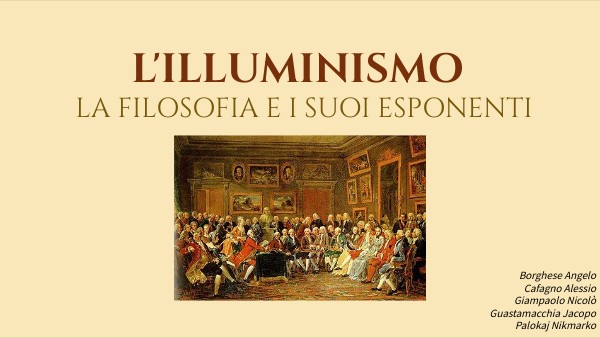 L'illuminismo