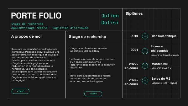 Porte Folio Julien Dolisi