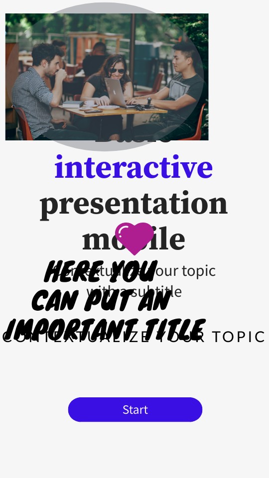 Basic interactive presentation mobile