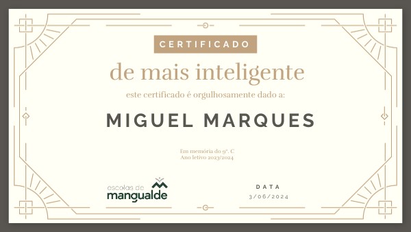 Classic Certificate | Genially