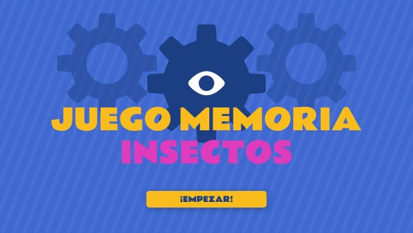 MEMORY INSECTOS | Genially