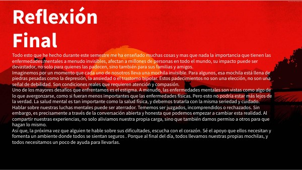 Reflexión Final