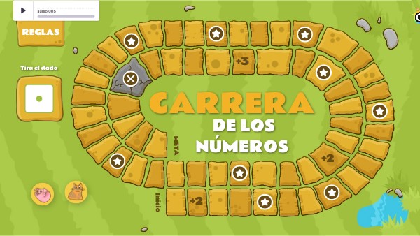carrera de números - Carrera de Animales