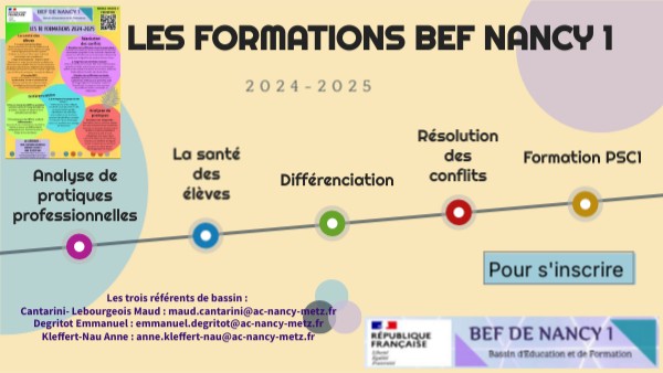 Les formations BEF Nancy 1 24 25