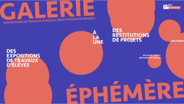 Galerie éphémère - GEP | Genially