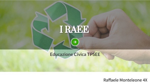 I RAEE TPSEE Raffaele Monteleone