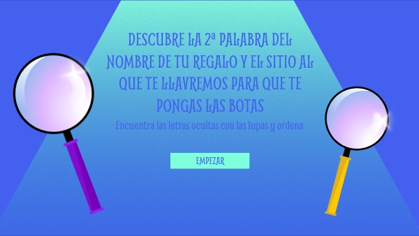 2ª PALABRA DEL NOMBRE DE TU REGALO