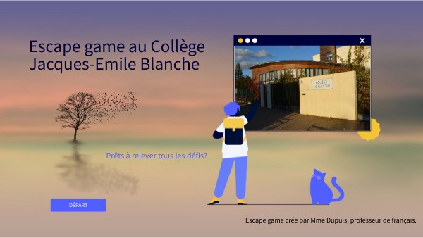 Groupe10b- 2024 Escape Jacques Emile blanche | Genially