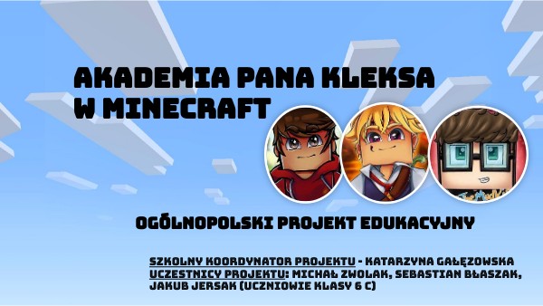 Akadmeia Pana Kleksa w Minecraft | Genially