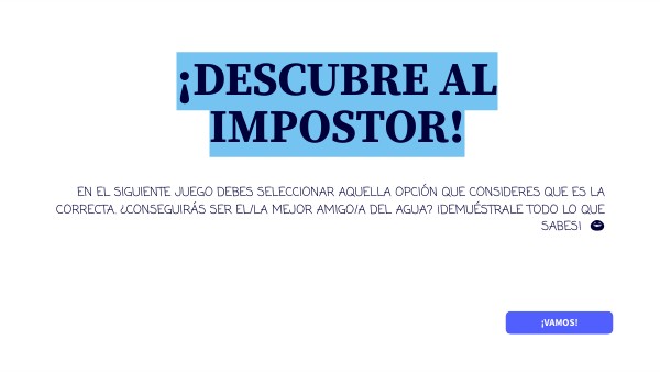DESCUBRE AL IMPOSTOR | Genially