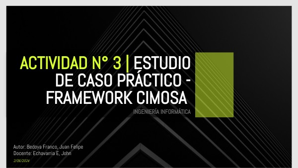 Framework CIMOSA