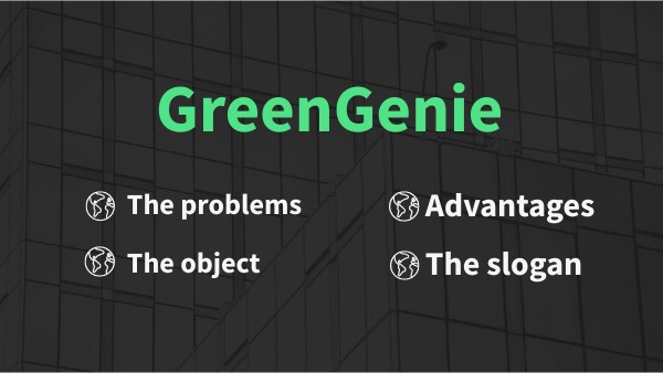 GreenGenie invento sostenible