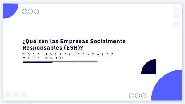 ¿Qué son las Empresas Socialmente Responsables (ESR)? | Genially