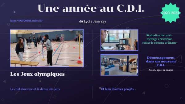 Bilan du CDI 2023-2024 | Genially