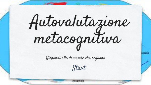 Autovalutazione Metacognitiva