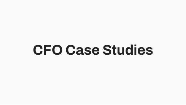 CFO Case Studies 1