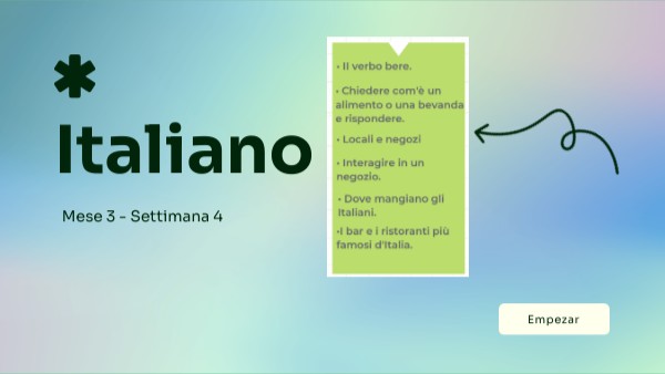 Mese 3 - Settimana 4