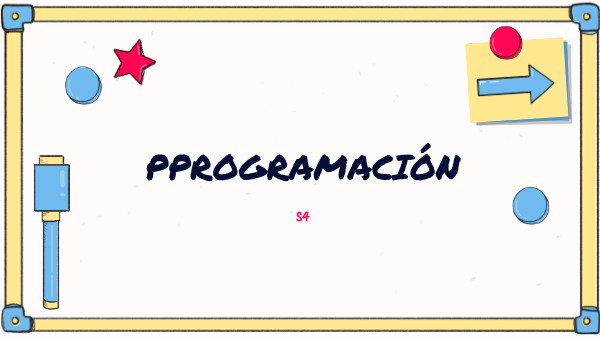 Programación web S4 | Genially