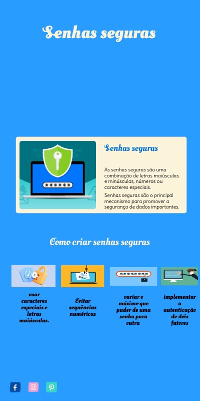 Infográfico senhas seguras