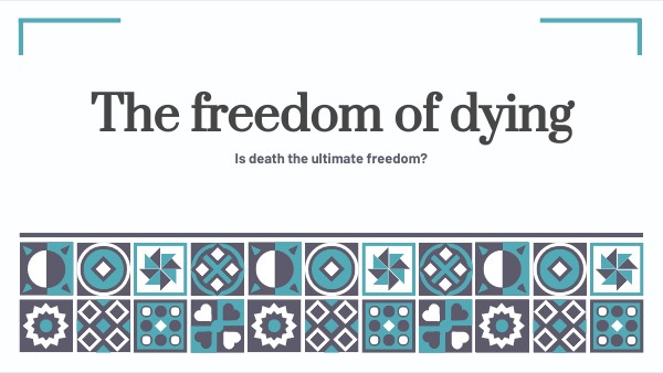 The freedom of dying