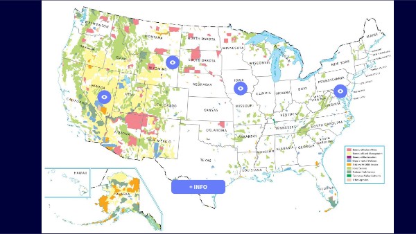 Public Land Distribution in USA