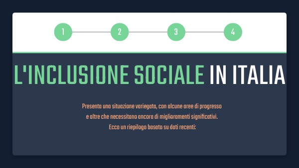 L'inclusione sociale in italia | Genially