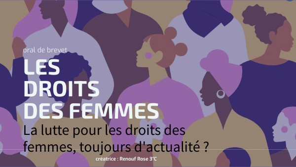 Oral de Brevet: Les droits Des Femmes | Genially