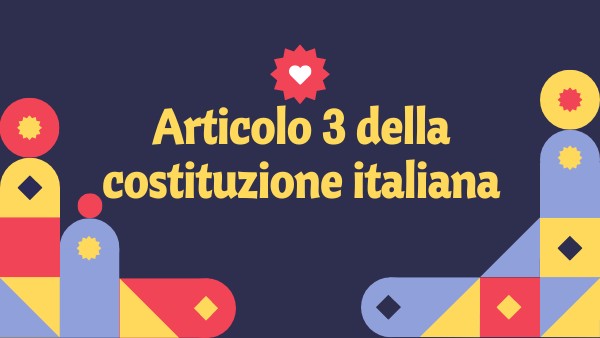 Articolo 3 costituzione italiana