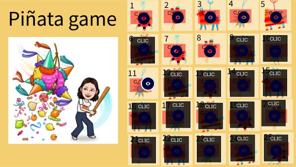 Piñata game | Genially