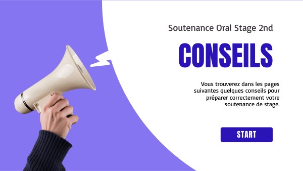 Soutenance orale stage
