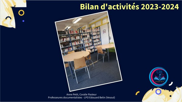Bilan d'activités 2023/2024