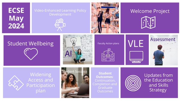 Two-colors squares list | Genially