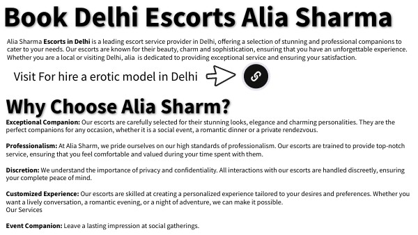 Female Delhi Escorts Waiting For You