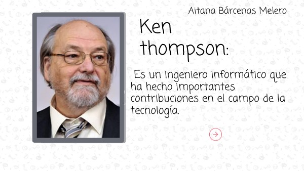 ken thompson trabajo tecnologia