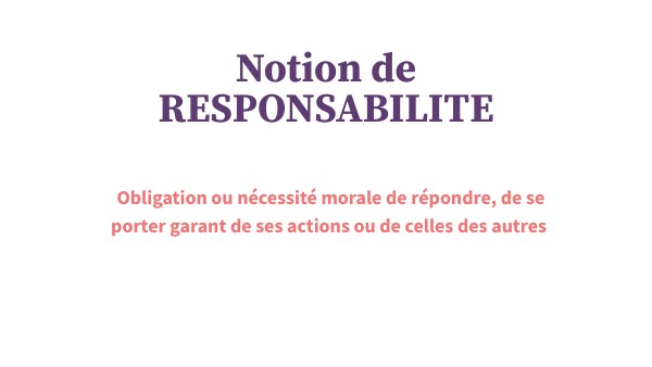 Responsabilité et droits