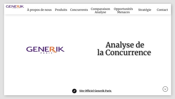 Diapo concurrence Generik | Genially