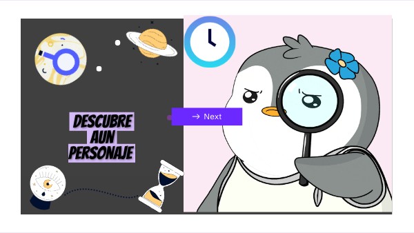 Descubre al personaje | Genially