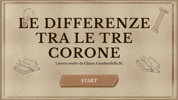 LE DIFFERENZE TRA LE 3 CORONE
