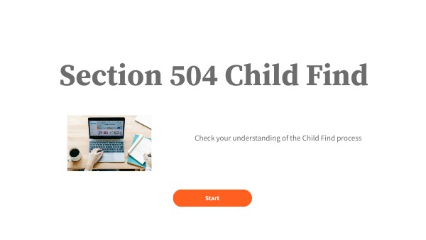 Section 504 Child Find Quiz | Genially