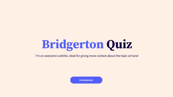Quiz Bridgerton