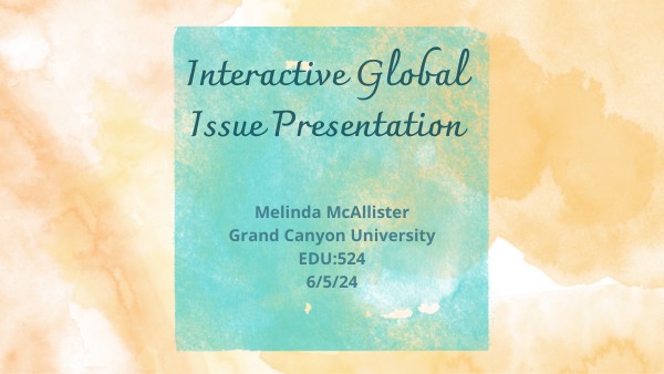 Global Issue Presentation | Genially