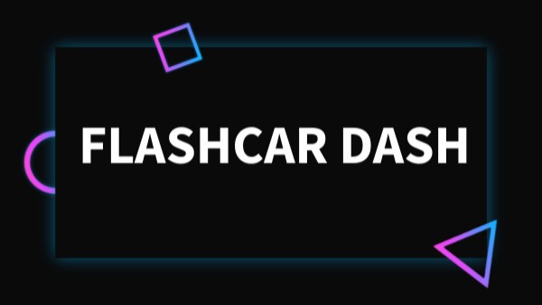 FLASHCARD DASH C13