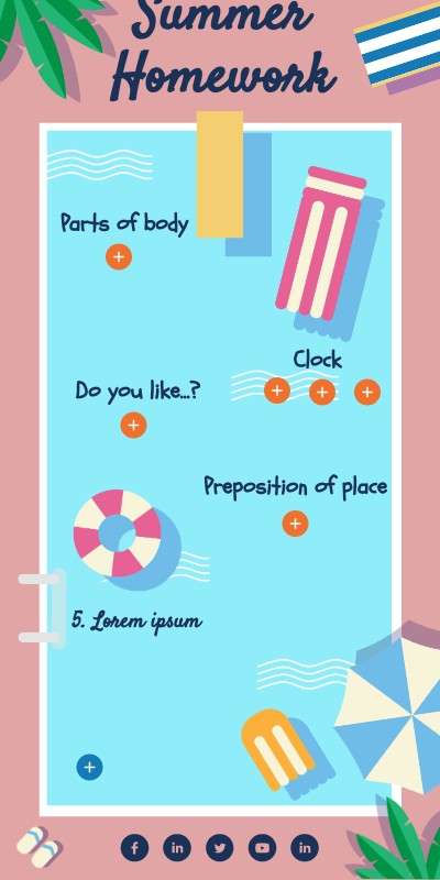 Summer Homework | Genially