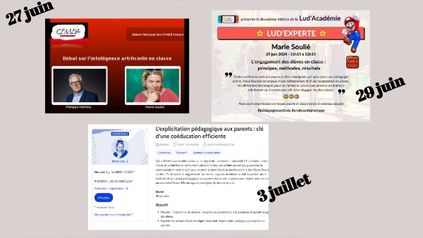 mes prochains rendez-vous | Genially