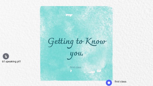 Getting to know you | Genially