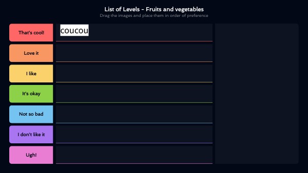 LIST OF LEVELS | Genially