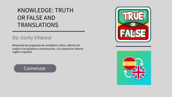 Truth or False and Translations